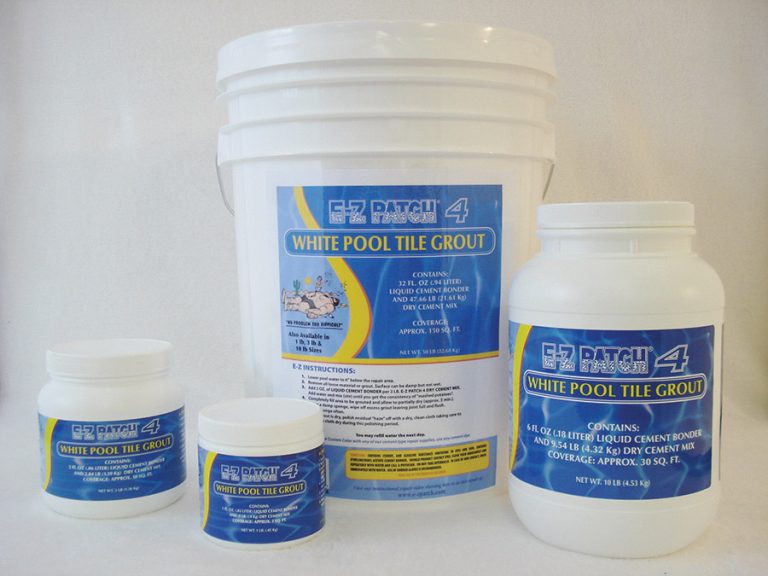 E-Z Patch® 4 (White) Pool Tile Grout Repair - E-Z Patch