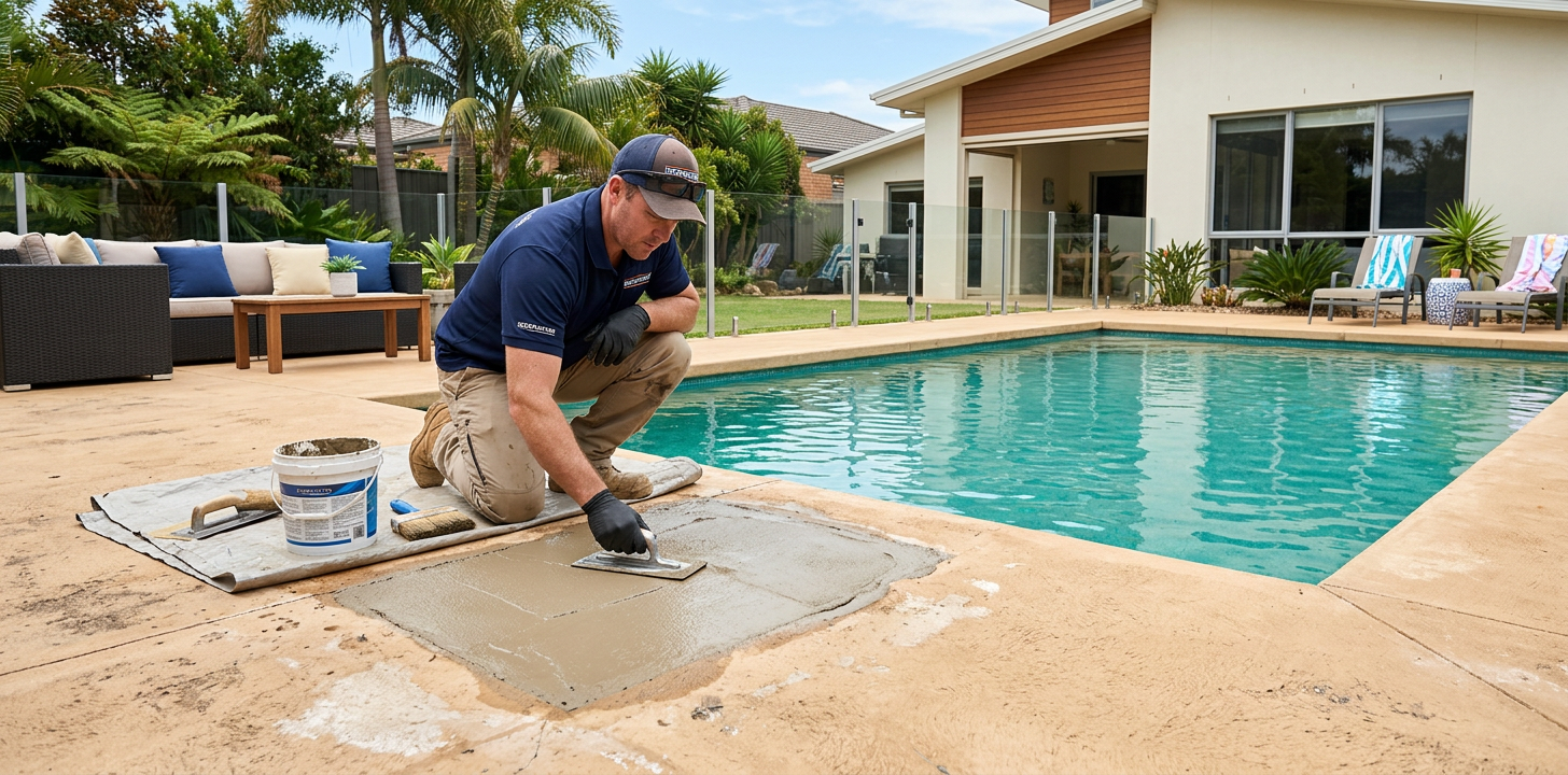 Kool Deck Repair Kit: How To Restore Pool Deck Surfaces | E-Z Patch